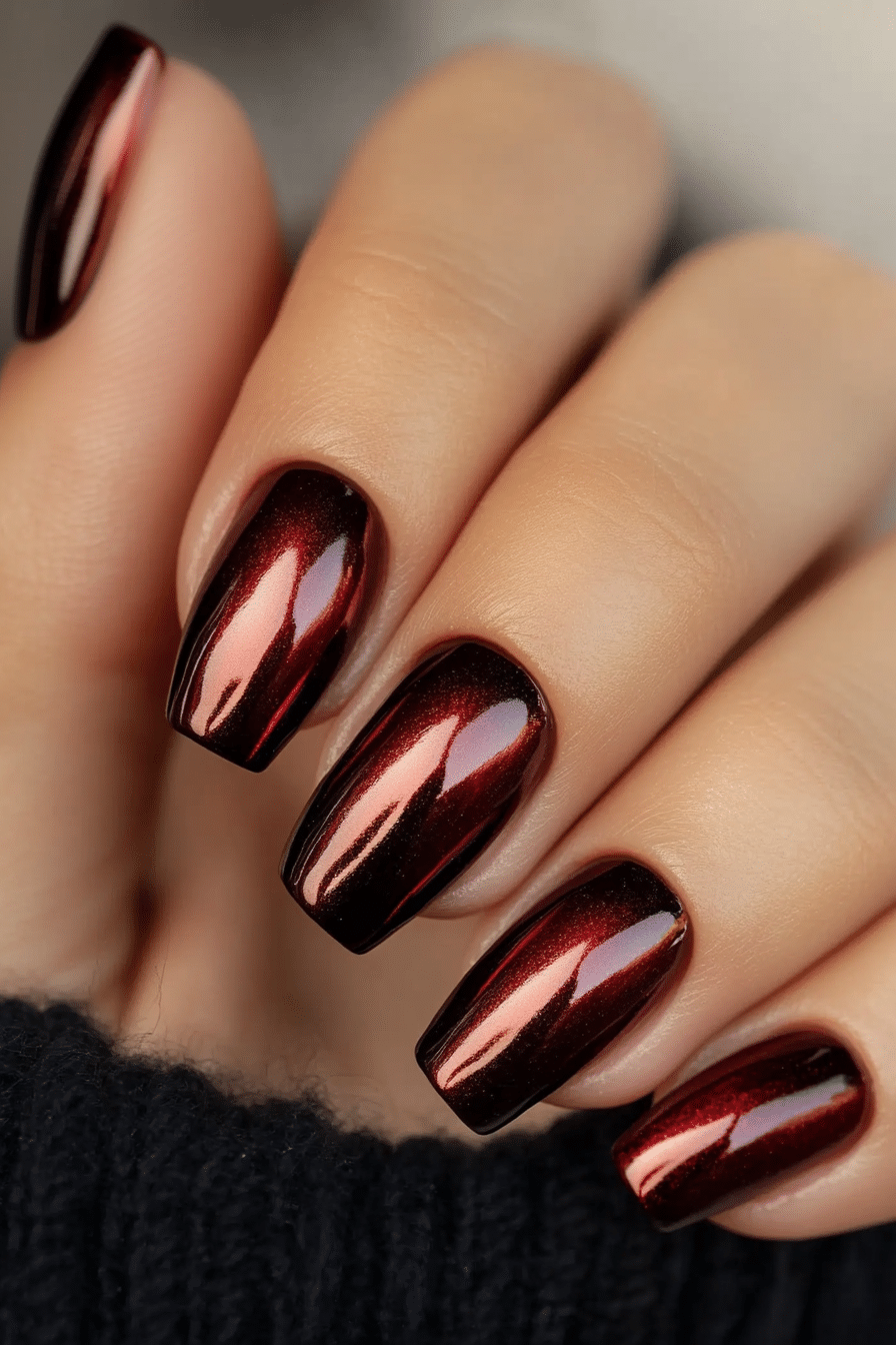 26 Chic Burgundy Nail Design Ideas – Nailstyles
