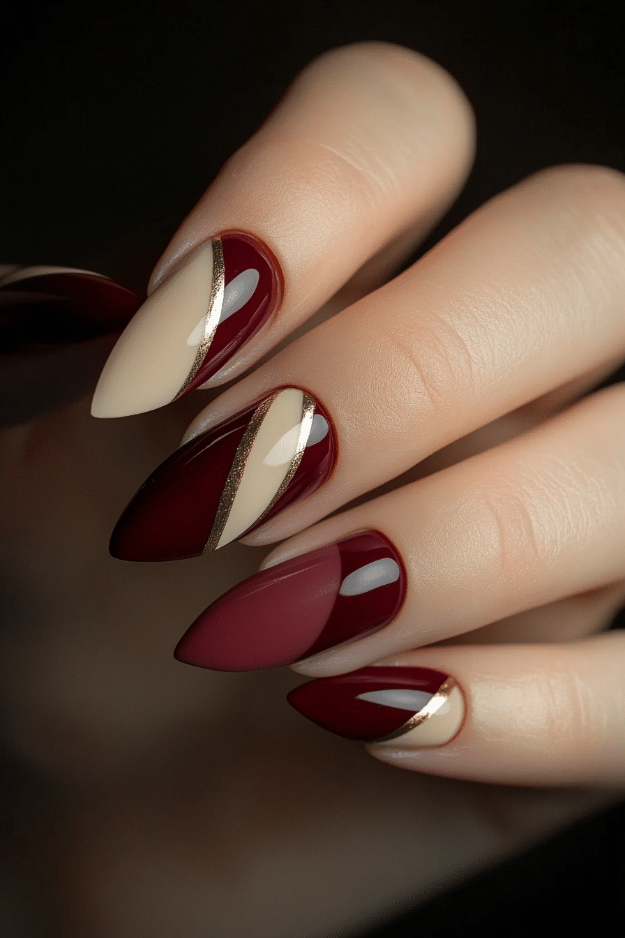 26 Chic Burgundy Nail Design Ideas – Nailstyles