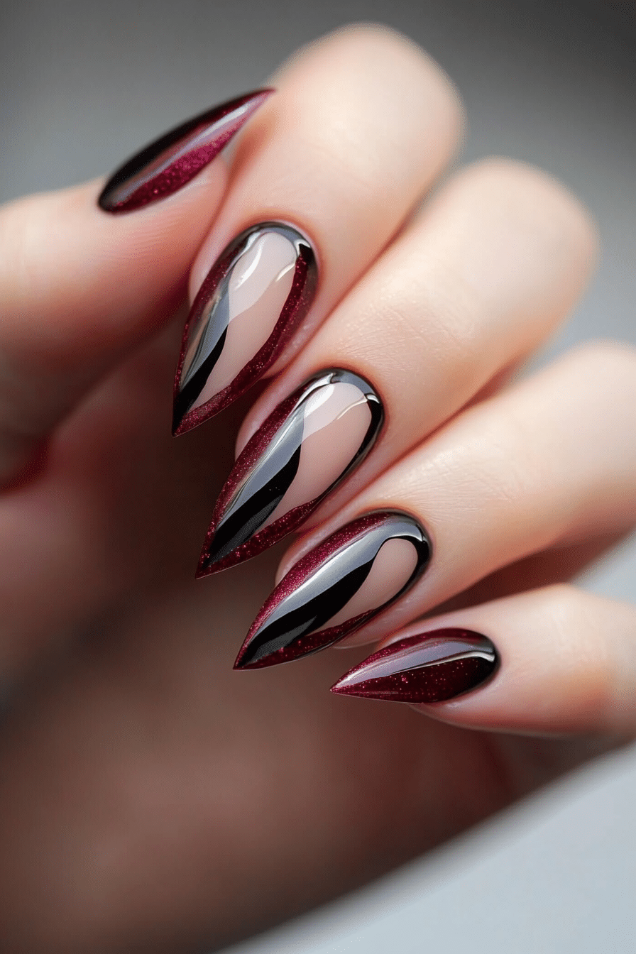 26 Chic Burgundy Nail Design Ideas – Nailstyles